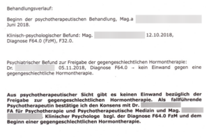 Hormonersatztherapie Beispiel Stellungnahmen - Cha(i)nge - Trans Peer ...